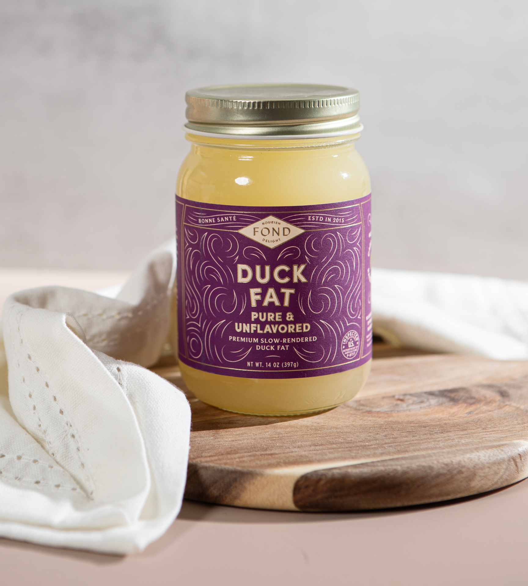 Duck Fat - Pure & Unflavored – FOND Bone Broth Tonics