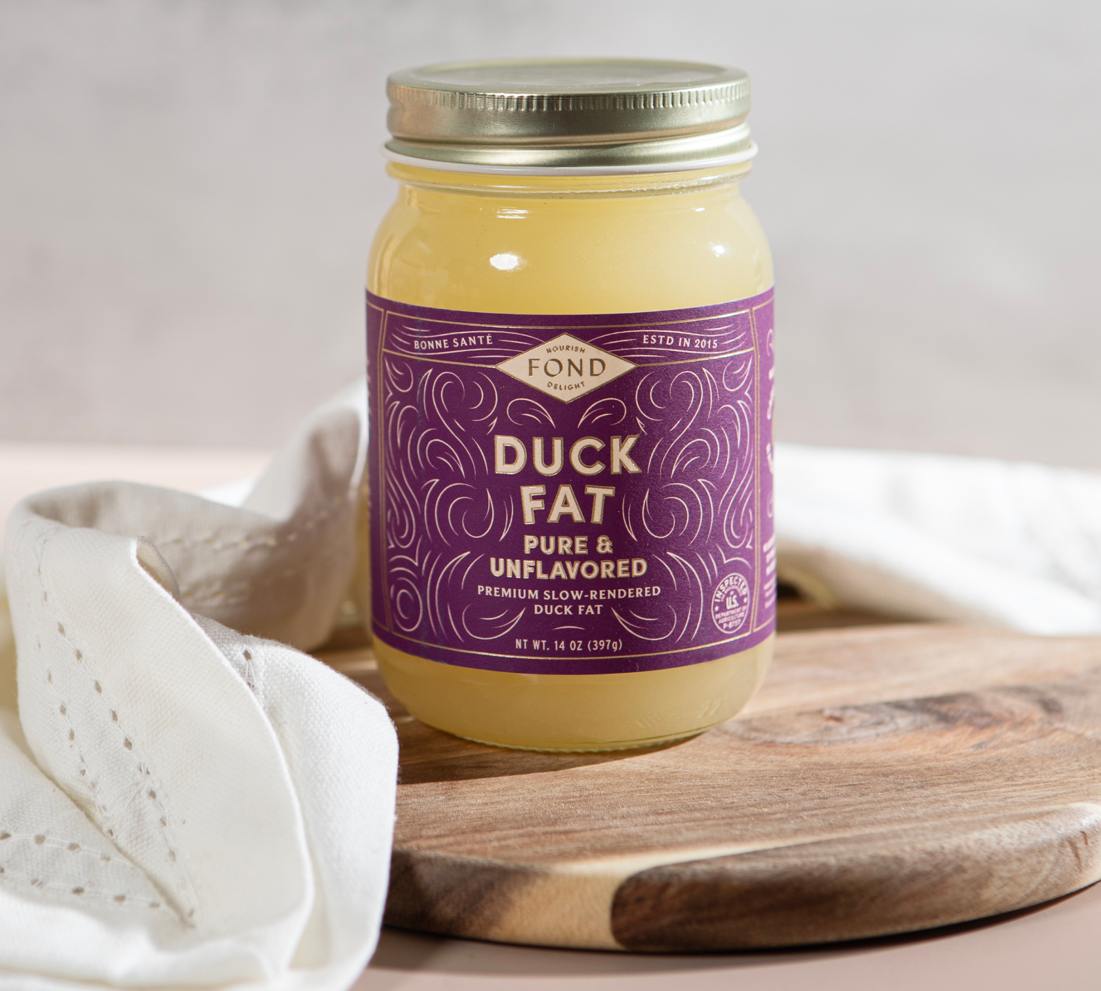 Duck Fat - Pure & Unflavored – FOND Bone Broth Tonics
