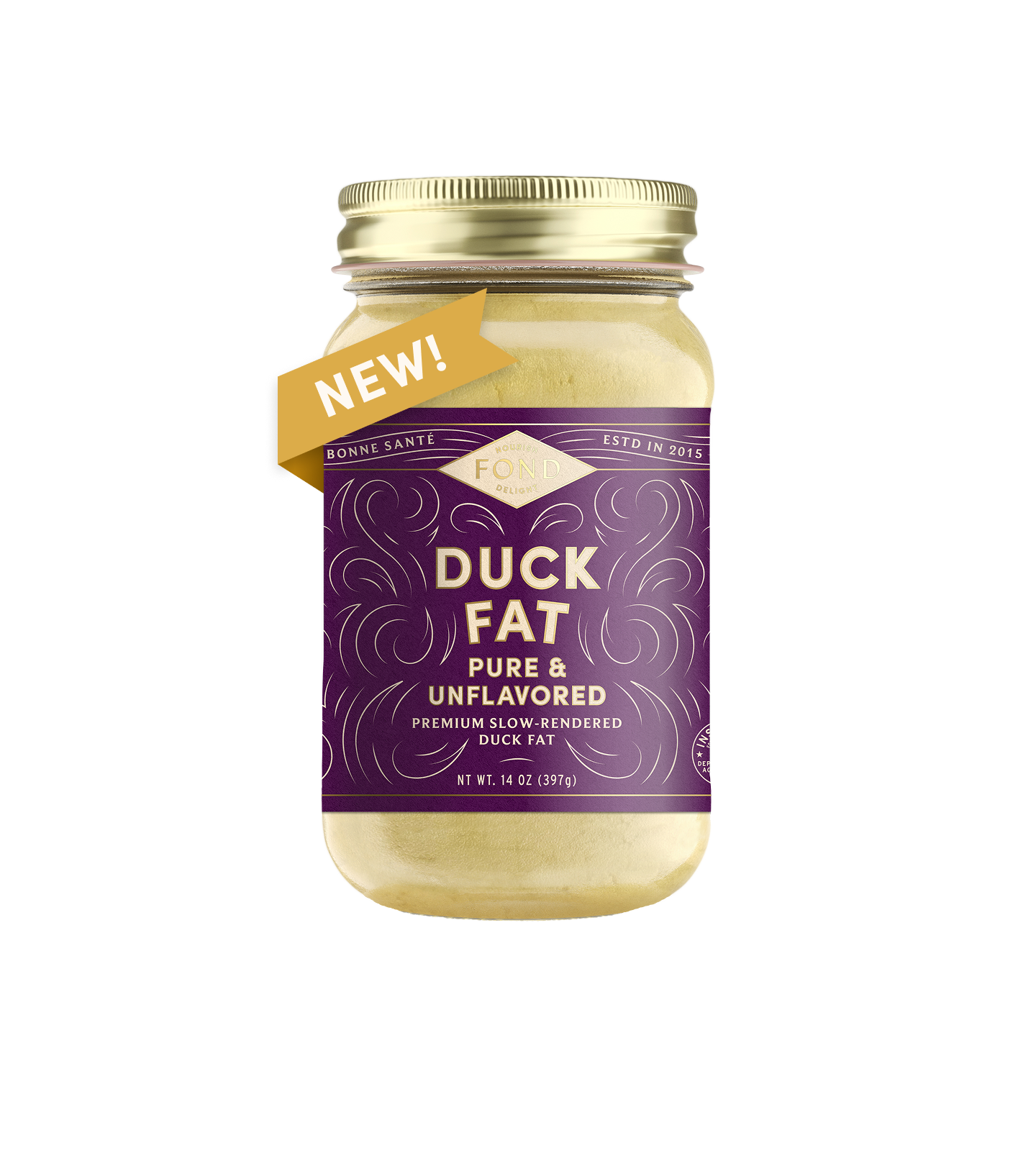 Duck Fat - Pure & Unflavored – FOND Bone Broth Tonics
