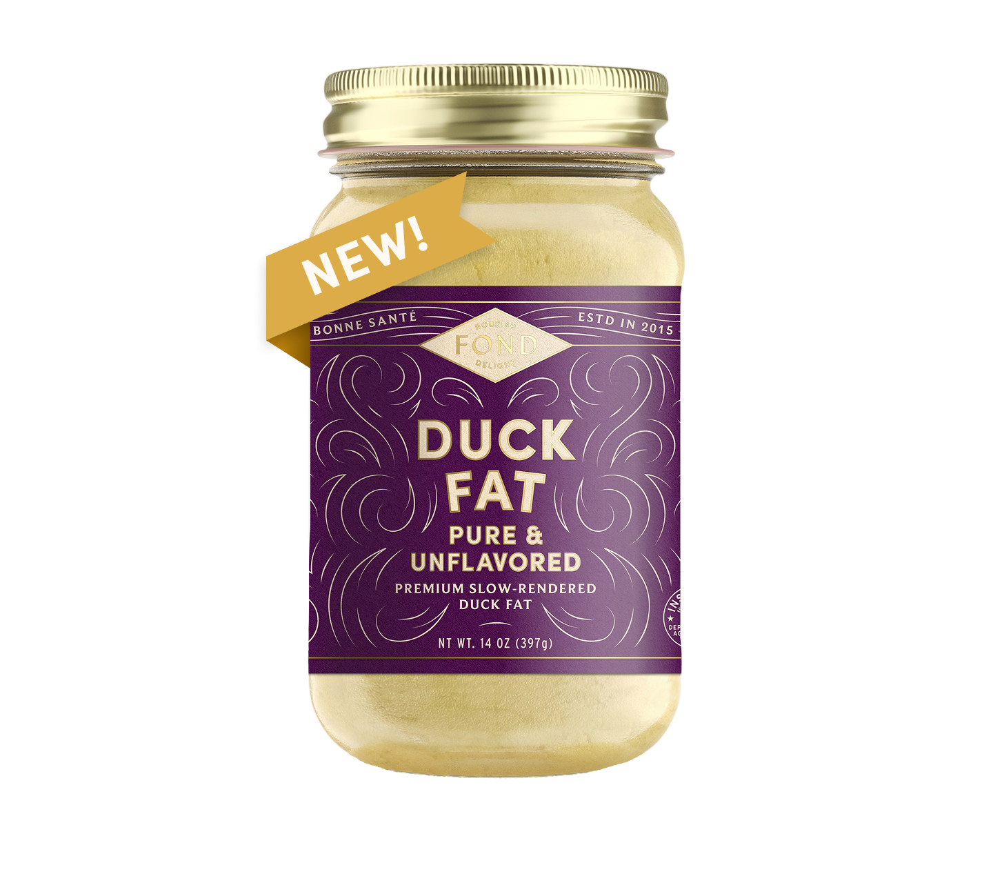 Duck Fat - Pure & Unflavored – FOND Bone Broth Tonics