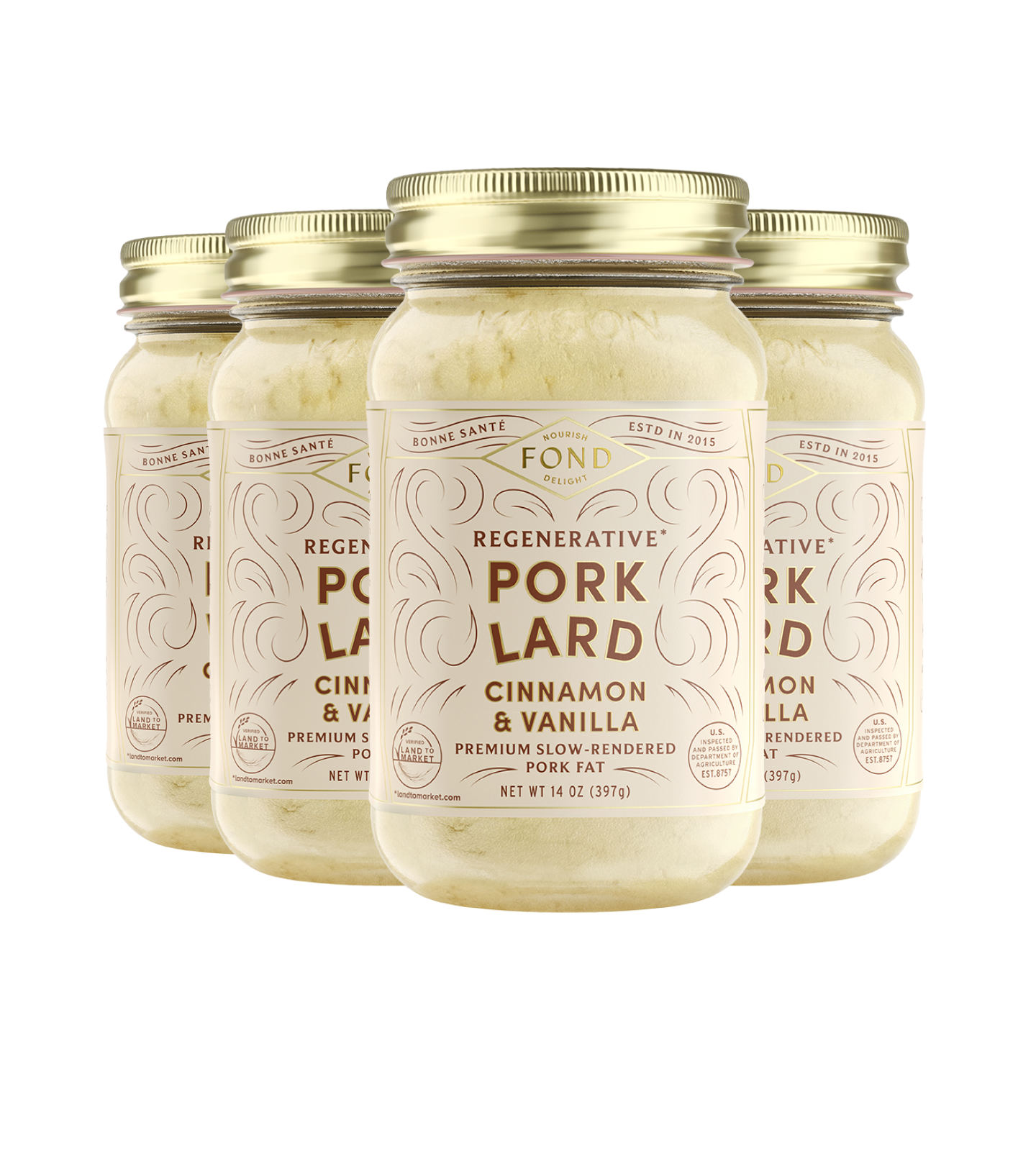 Pork Lard - Cinnamon & Vanilla – FOND Bone Broth Tonics