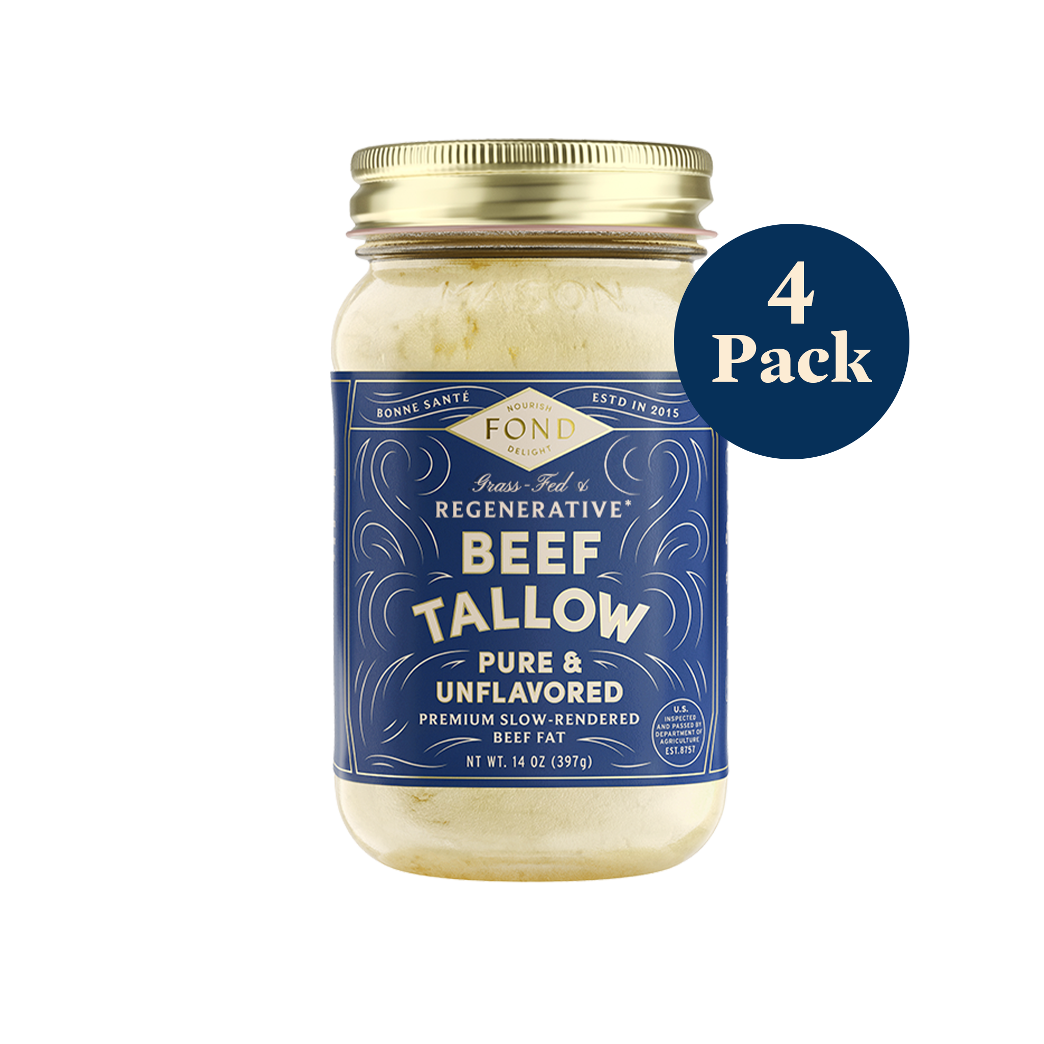 Beef Tallow - Pure & Unflavored – FOND Bone Broth Tonics
