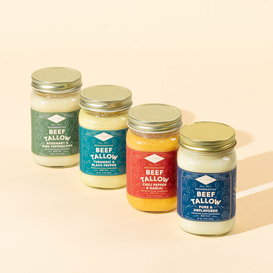 Beef Tallow Variety Pack – FOND Bone Broth Tonics
